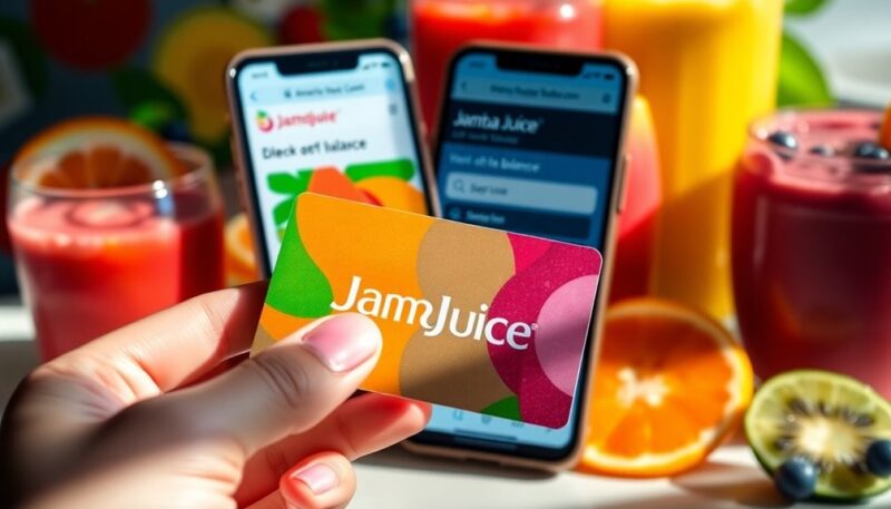 How to Check Jamba Juice Gift Card Balance - The Juicery World