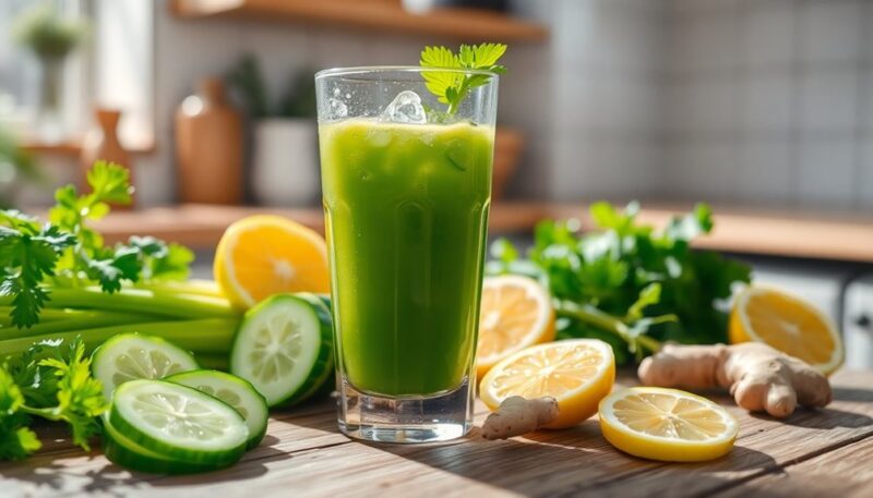 The Ultimate Health Tonic: Celery, Cucumber, Ginger, Lemon Juice ...