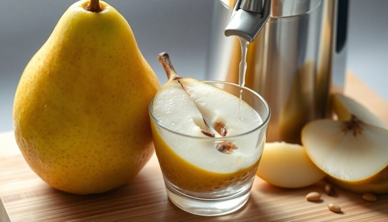 How to Juice a Pear - The Juicery World