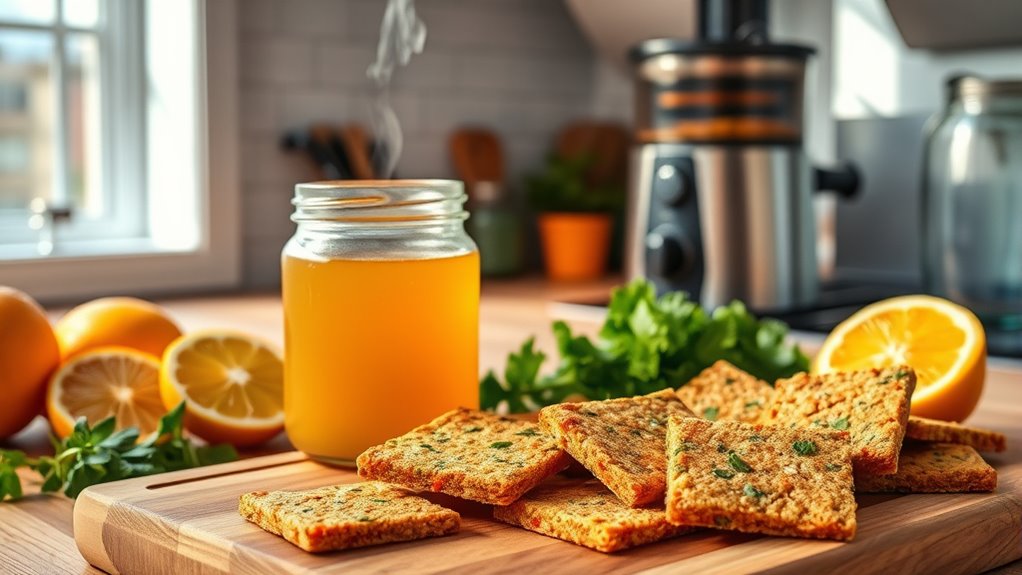 Zero-Waste Juicing: Pulp Crackers and Broths - The Juicery World